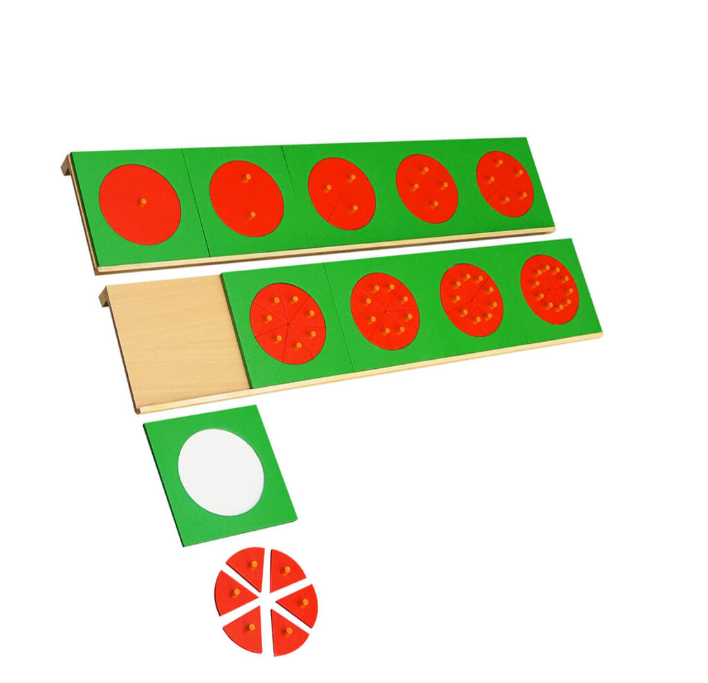 Fraction Circles With Stand – Montessori Specialist